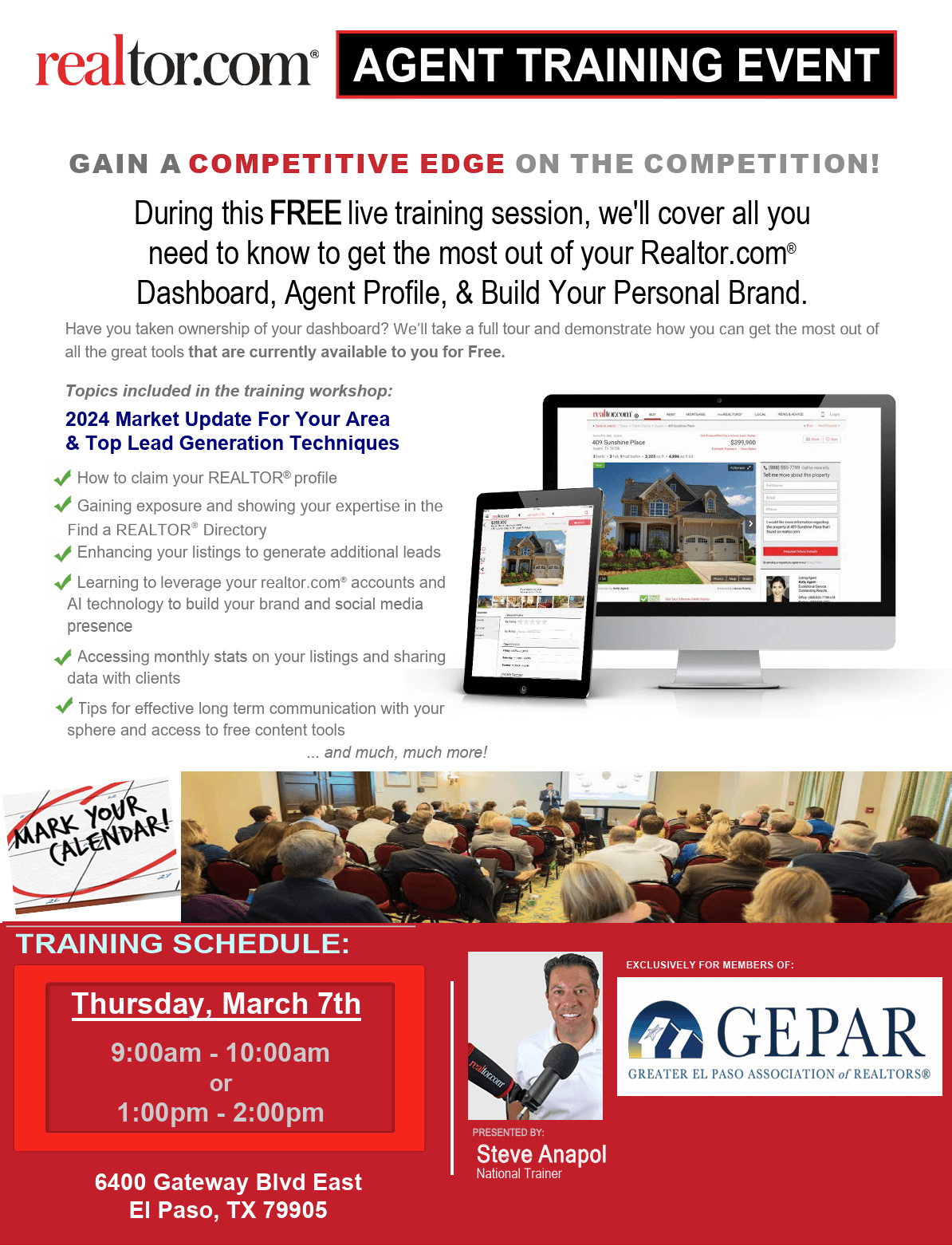 Home - Greater El Paso Association of REALTORS® | GEPAR March 04 2022